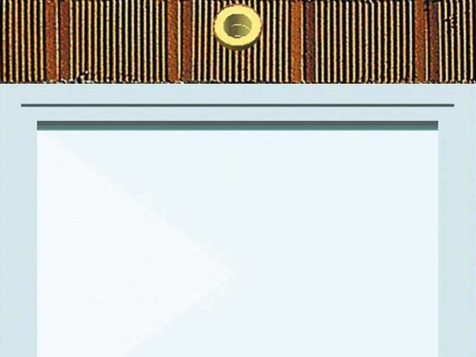 Integration of an external wall air diffuser within an external thermal ...